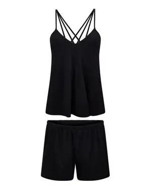 ADORE ME Theresa Pajama Set - Black
