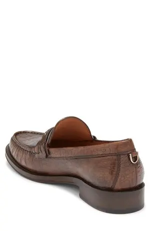 John Varvatos Greenwich Chain Loafer - Wood Brown