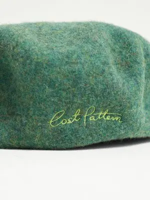 LOST PATTERN Bon Chic" Wool Beret - Moss Green