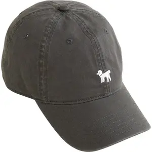 LOST PATTERN Baseball Cap With Embroidered Logo Deep Grey