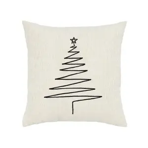 ELAINE SMITH Silent Night Indoor & Outdoor Woven Accent Pillow - Crema