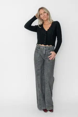 WEST OF Amelie Scallop Cardigan