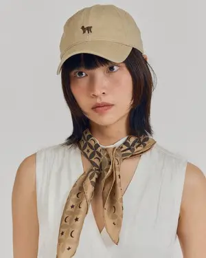 LOST PATTERN Baseball Cap - Light Khaki