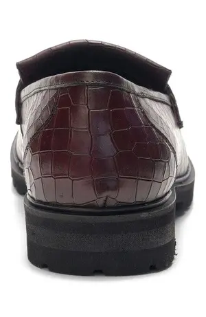 A. VEER Dante Tassel Loafer - Bordeaux Leather