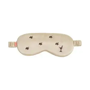 LOST PATTERN Silk Sleep Eye Mask - Champagne Dots