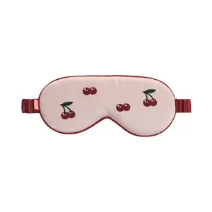 LOST PATTERN Silk Sleep Eye Mask - Pink Dots