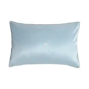 LOST PATTERN Silk Pillowcase Blue