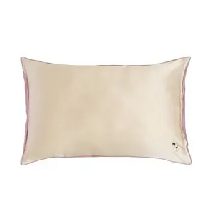 LOST PATTERN Silk Pillowcase Champagne