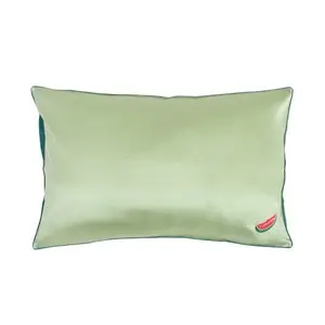 LOST PATTERN Silk Pillowcase Green