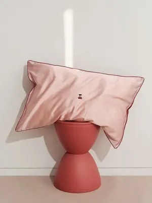 LOST PATTERN Silk Pillowcase - Pink