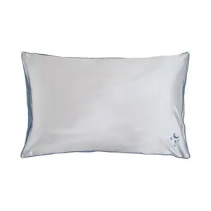 LOST PATTERN Silk Pillowcase Silver