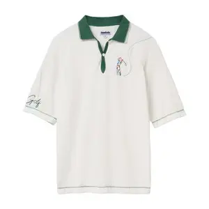 TOMBOLO Golf Terry Cloth Polo Shirt