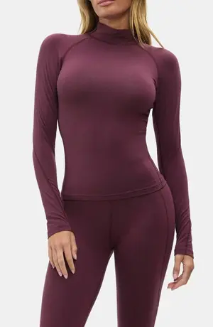 HALFDAYS Clare Mock Neck Top