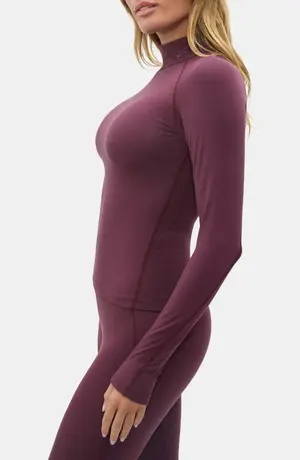 HALFDAYS Clare Mock Neck Top