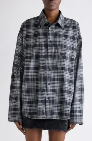Balenciaga Spread Collar Shirts For Women