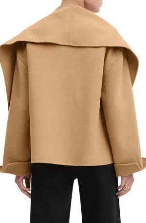 FAVORITE DAUGHTER Wool-blend Scarf Coat