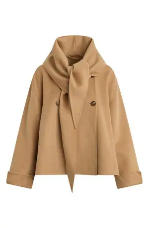 FAVORITE DAUGHTER Wool-blend Scarf Coat