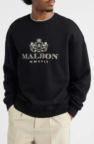 MALBON Monarch Cotton Crewneck Sweatshirt