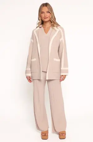 PETAL & PUP Tie-waist Longline Cardigan