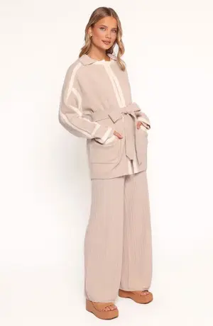 PETAL & PUP Tie-waist Longline Cardigan