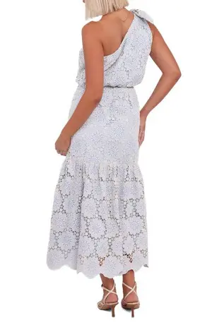 PETAL & PUP Lace One-shoulder Crop Top And Maxi Skirt Set