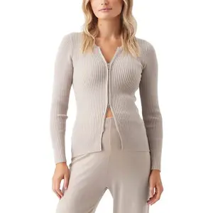 RIPE MATERNITY Zip Through Knit Cardigan