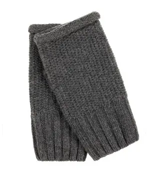 Echo Brioche Honeycomb Handwarmers - Charcoal