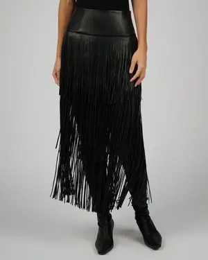 WeWoreWhat Fringe Midi Skirt