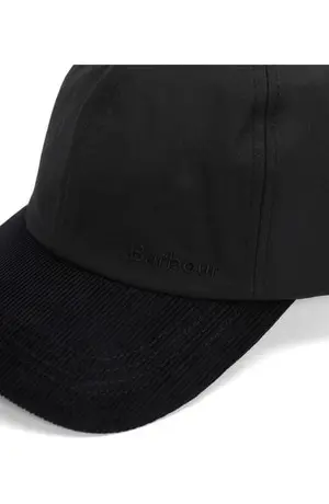 Barbour Ashby Adjustable Baseball Cap - Black