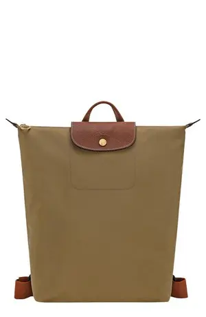 Longchamp Medium Le Pliage Backpack - Olive