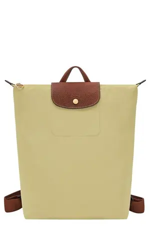 Longchamp Medium Le Pliage Backpack Pistachio