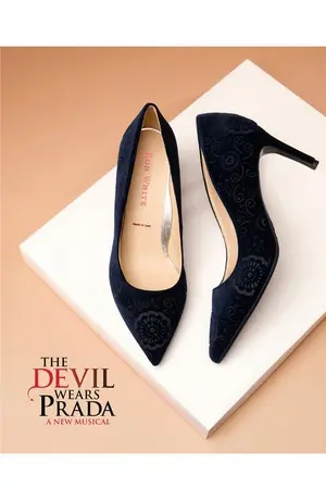 Ron White Pointed Toe Pump - French Navy