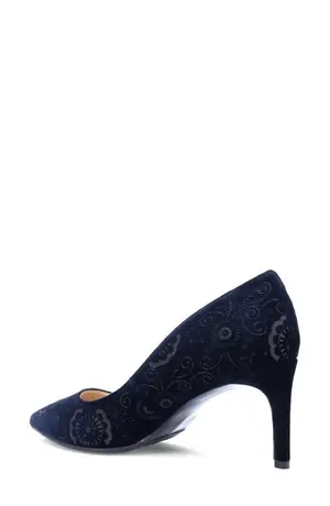 Ron White Pointed Toe Pump - French Navy