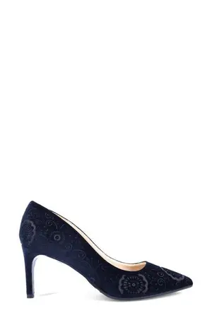 Ron White Pointed Toe Pump - French Navy