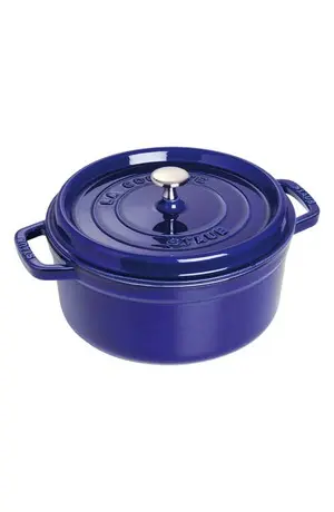 STAUB 2.75-quart Enameled Cast Iron Dutch Oven - Dark Blue