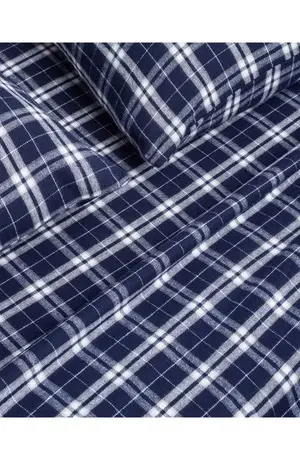 PETITE PLUME Oxford Tartan Cotton Flannel Sheet Set