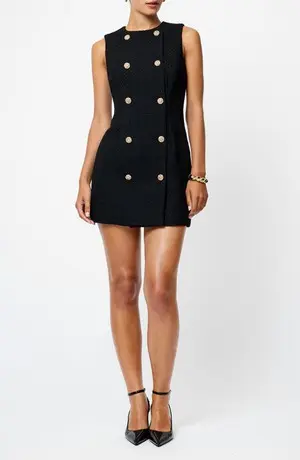 French Connection Structured Tweed Mini Dress