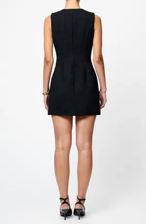 French Connection Structured Tweed Mini Dress