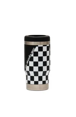 Quiksilver La Jolla Can And Bottle 12oz. Cooler With Built-in Bottle Opener - Original Checkered