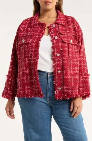 SUGARLIPS Trista Tweed Blazer