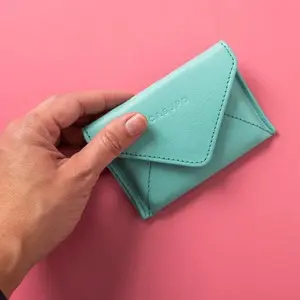 CASUPO Mini Envelope Wallet With Rfid Protection - Pastel Blue