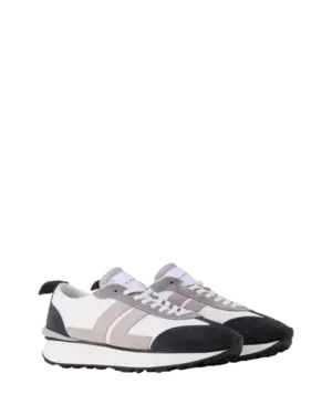 LANVIN Bumpr Sneakers In Mesh And Brushed Suede - Grey