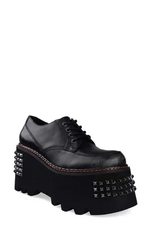 ZIGI Celestina Studded Platform Derby - Black