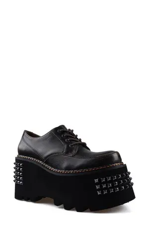 ZIGI Celestina Studded Platform Derby - Brown