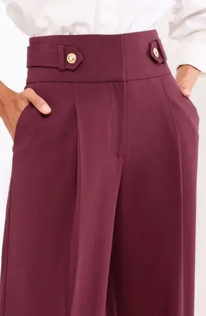 LIPSY Button Detail Wide Leg Trousers