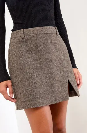 LIPSY Houndstooth Check Mini Skirt