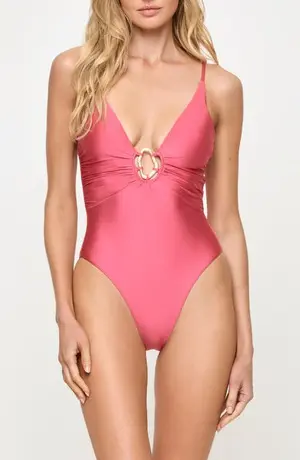L*Space Tatum O-ring One-piece Swimsuit - Begonia