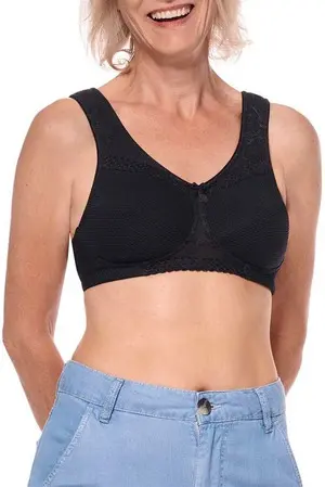 AMOENA Leslie Wire-free Bra - Black