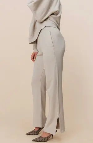 OCIO Organic Cotton Teddy Flare Pant - Stone