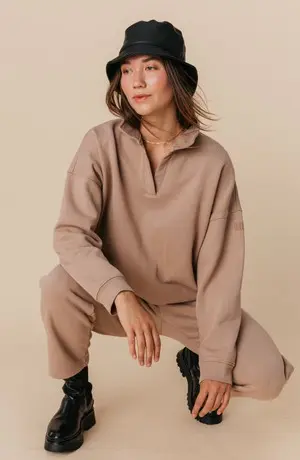 Ocio Ribbed Sweatshirts Hoodies For Women